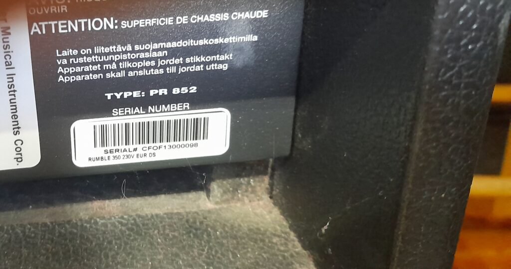 Fender Rumble 350 MK1 combo – ccgx.co.uk